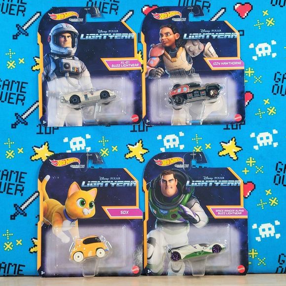 Toys | Hot Wheels Disney Pixar Lightyear 222 Diecast Character Cars Complete Set Of 4 | Poshmark